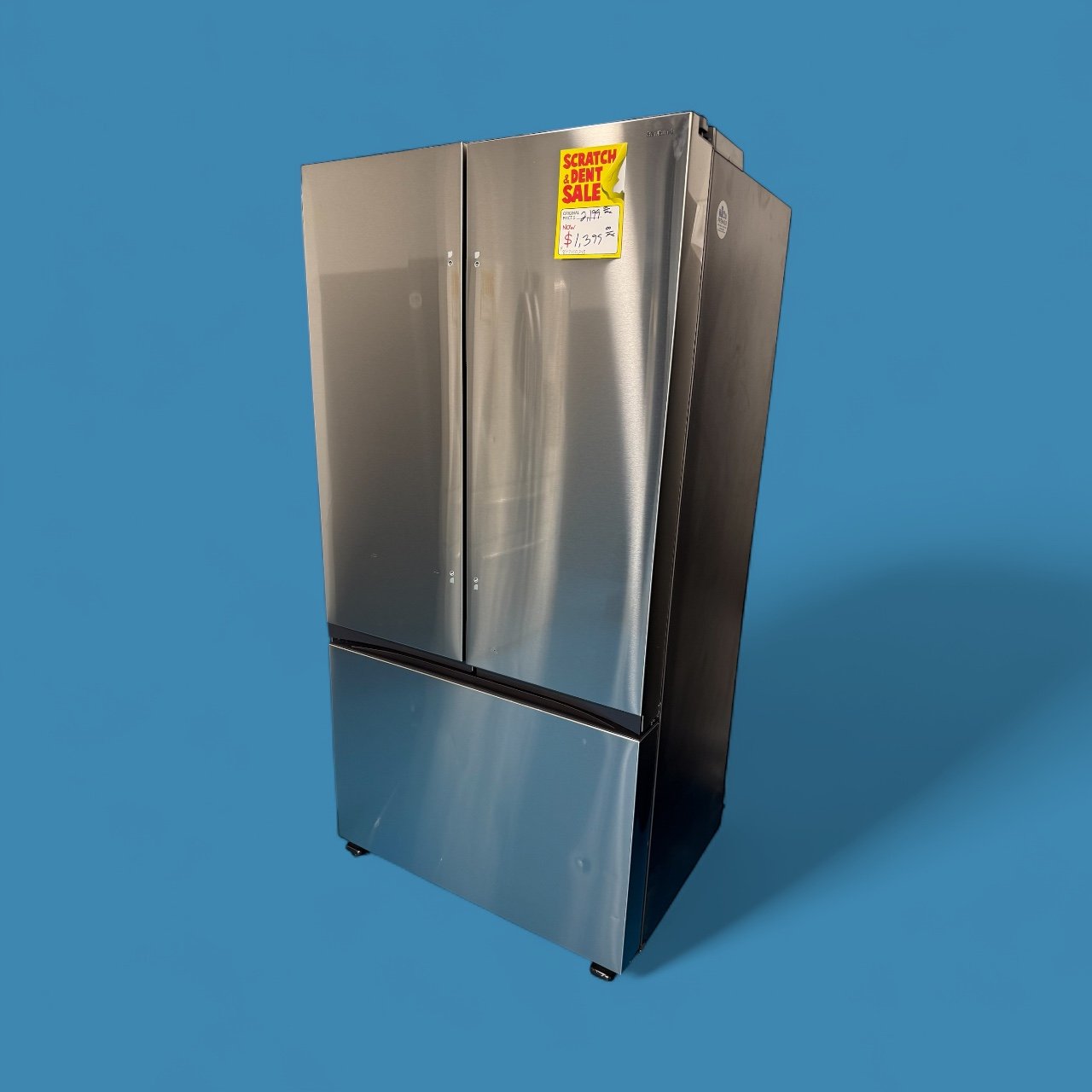 27 cu. ft. Mega Capacity Counter Depth 3-Door French Door Refrigerator ...