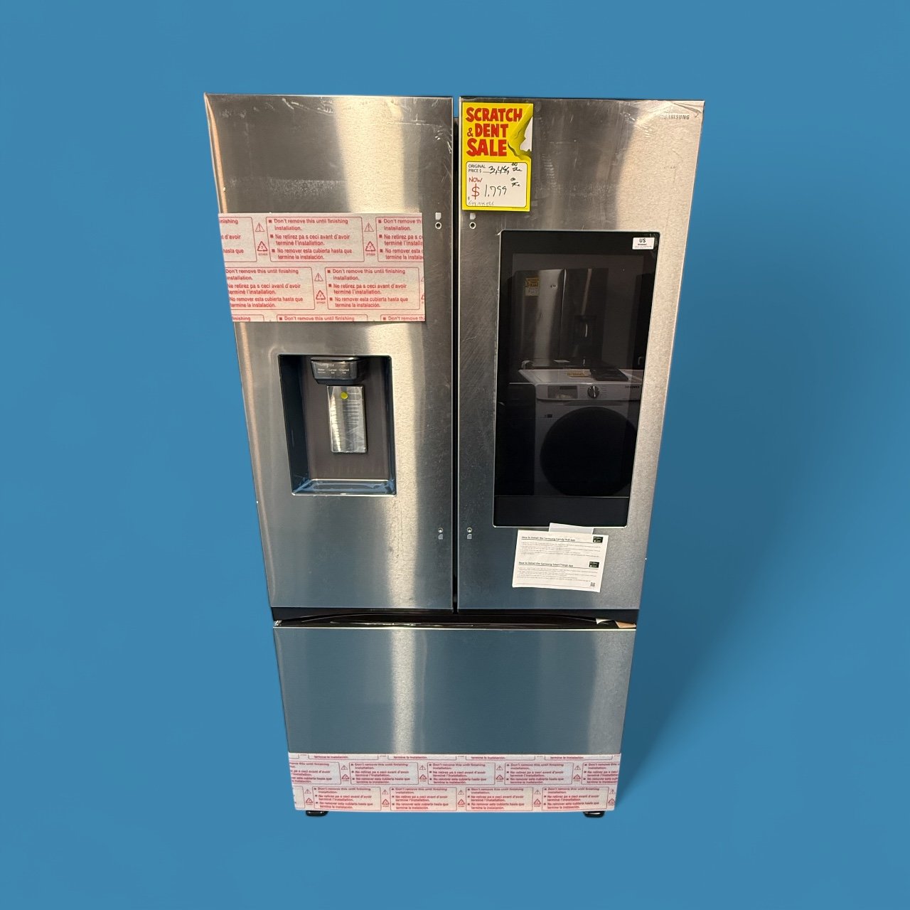 30 cu. ft. Mega Capacity Standard Depth 3-Door French Door Refrigerator ...