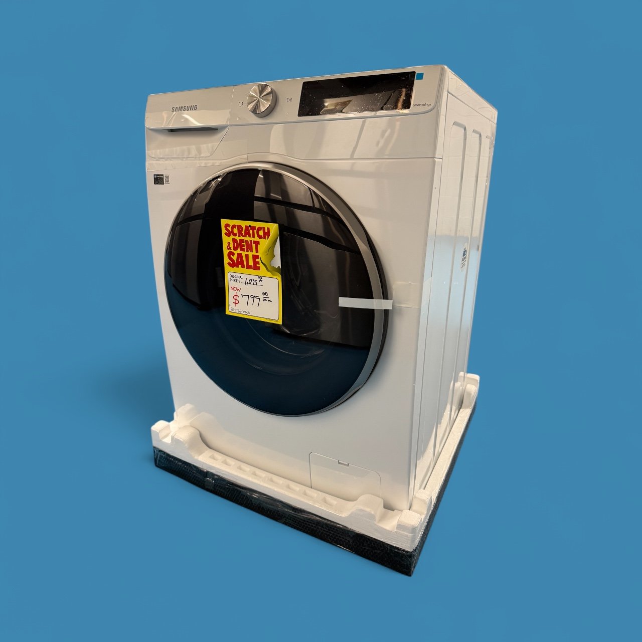 2.5 cu. ft. Compact Front Load Washer in White with AI Smart Dial and ...