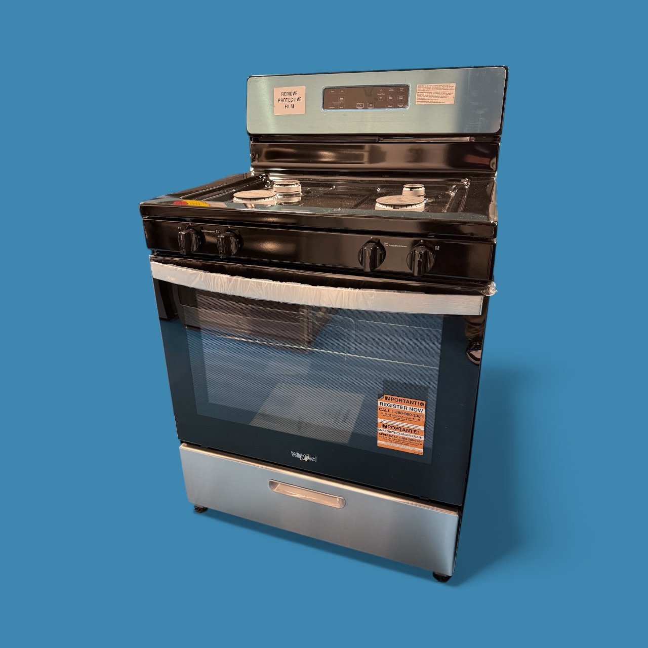 30 in. 4 Burner Freestanding Gas Range in. Stainless Steel - Premier ...