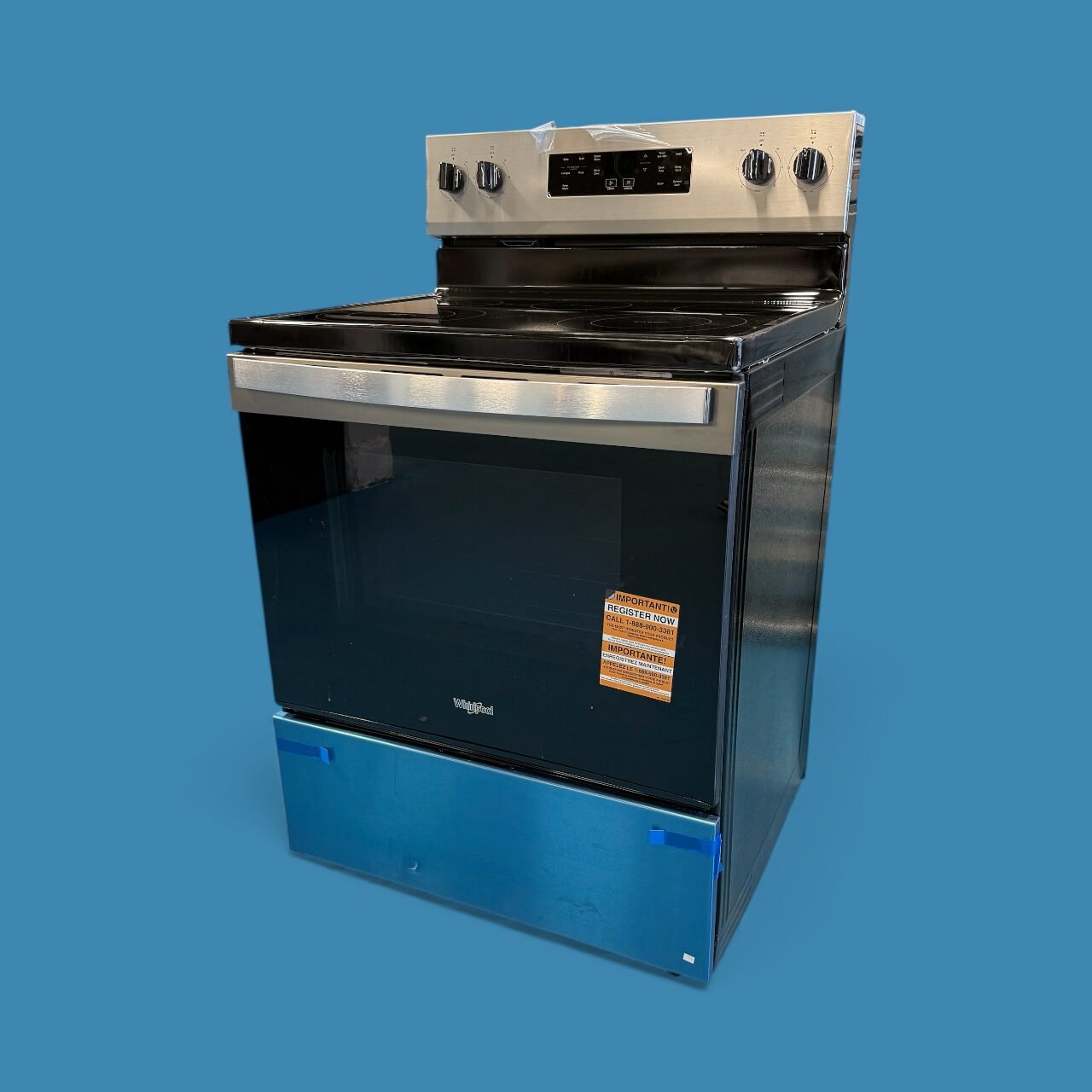30 in. 5-Burner Elements Freestanding Electric Range in Stainless Steel ...