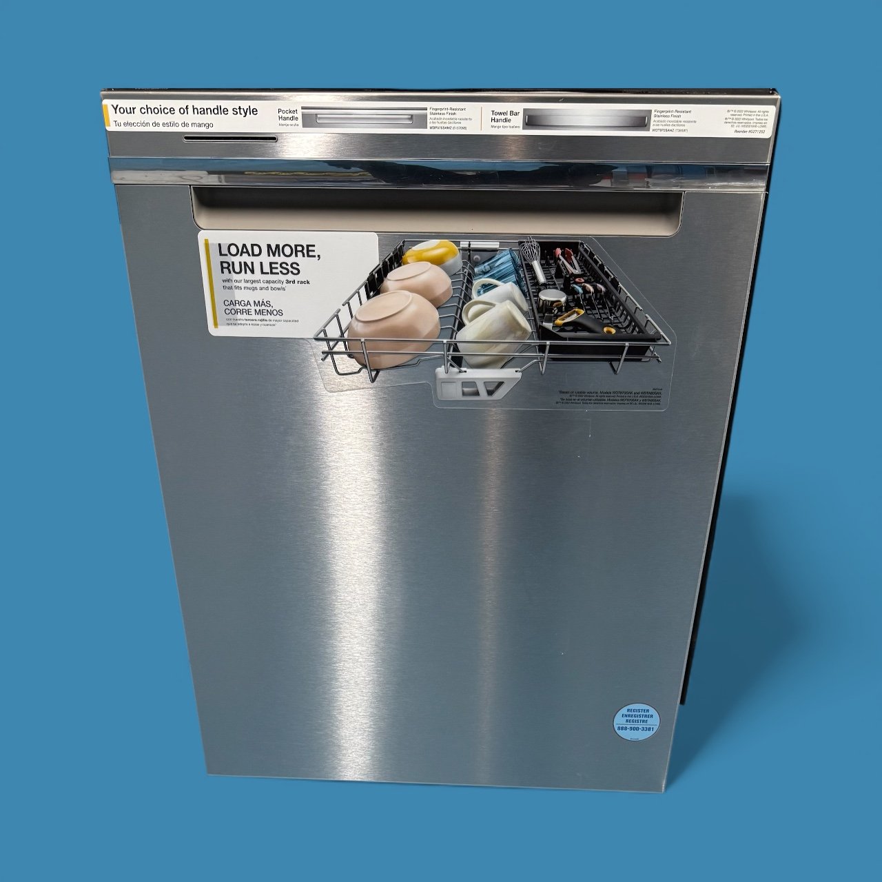 Whirlpool Eco Series 24-in Top Control Built-in Dishwasher ...